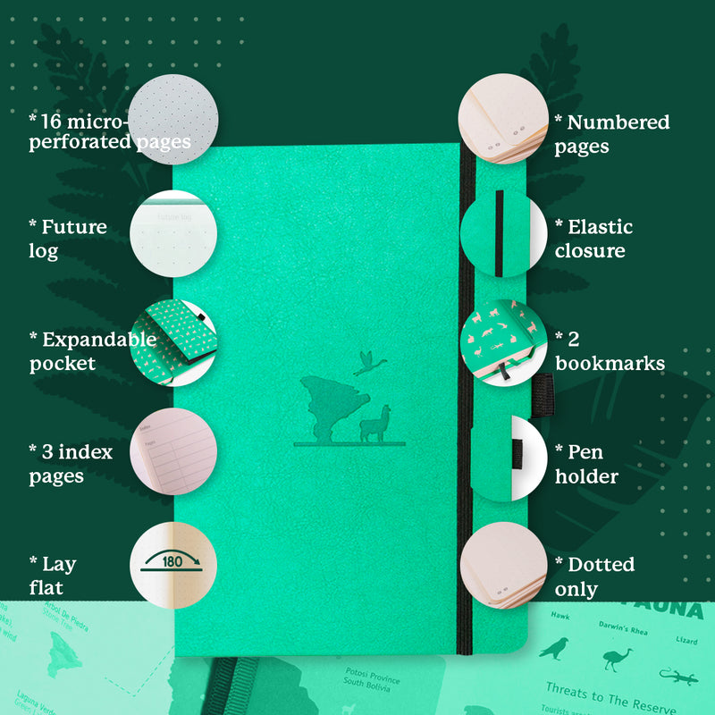 Eco Bullet Journal | A5+ Earth Notebook | Dingbats